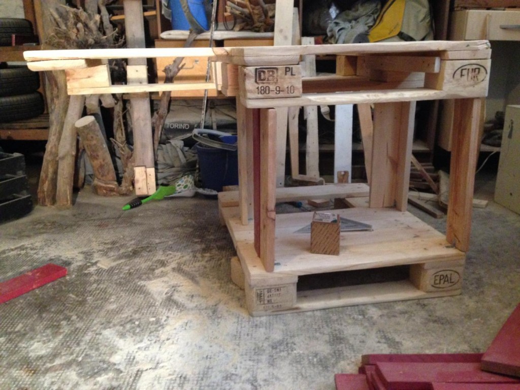Steampunk desk made of pallets, Part 2 - Pallet Furniture