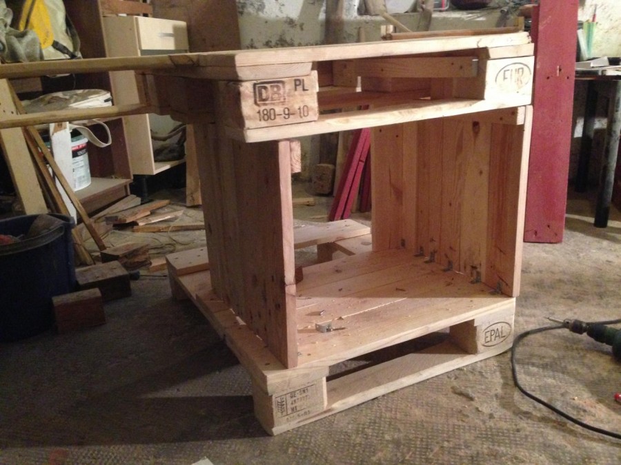 Steampunk desk made of pallets, Part 2 - Pallet Furniture